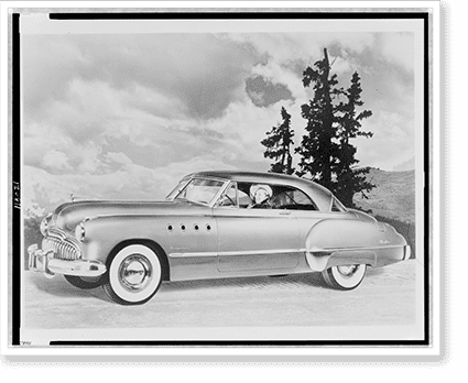 Historic Print, First hardtop coupe . Another GM first" in styling was ...