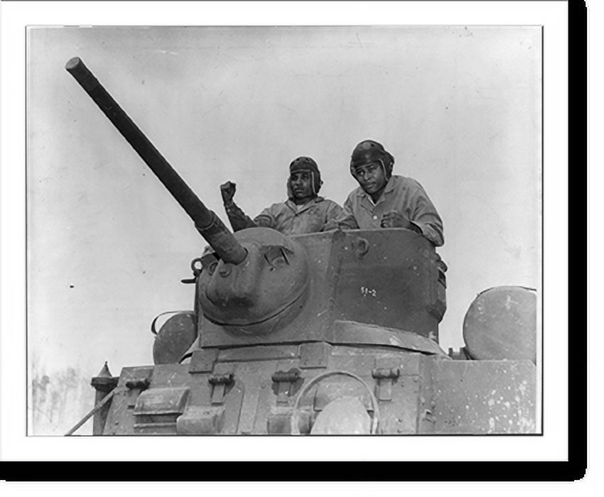 Historic Print, [First official photo of African American marines in ...