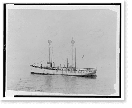 Historic Print, Five Fathom Bank light vessel, 16" x 20" - Walmart.com