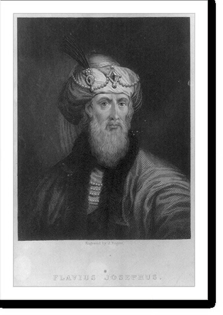 Historic Print, [Flavius Josephus, head and shoulders portrait, facing ...