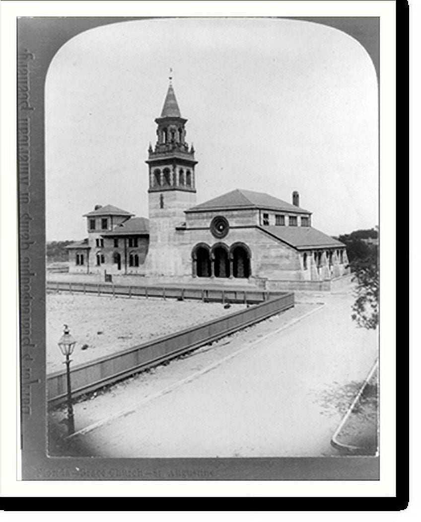Historic Print, Florida - Grace Church - St. Augustine, 16" x 20 ...
