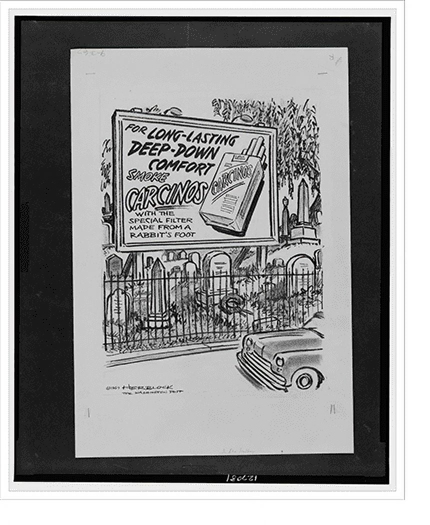 Historic Print, For long-lasting, deep-down comfort smoke Carcinos with ...