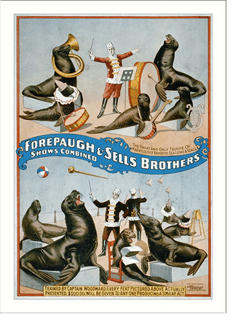 Historic Print, Forepaugh & Sells Brothers shows combined.The ...