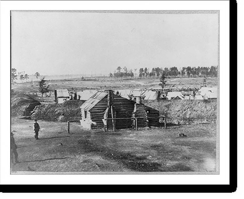 Historic Print, [Fort Burnham (previously Confederate Fort Harrison ...