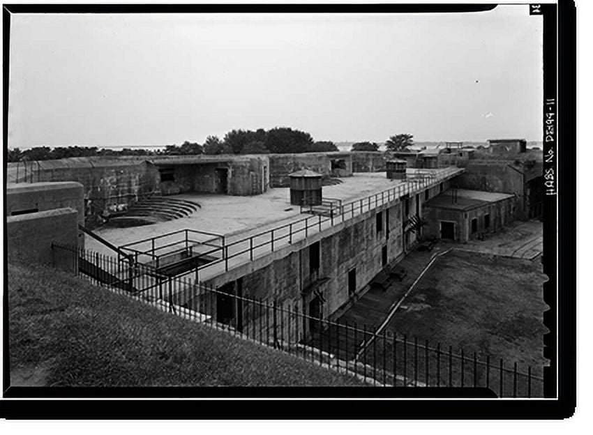 Historic Print, Fort Delaware, Pea Patch Island, Pea Patch Island, New ...
