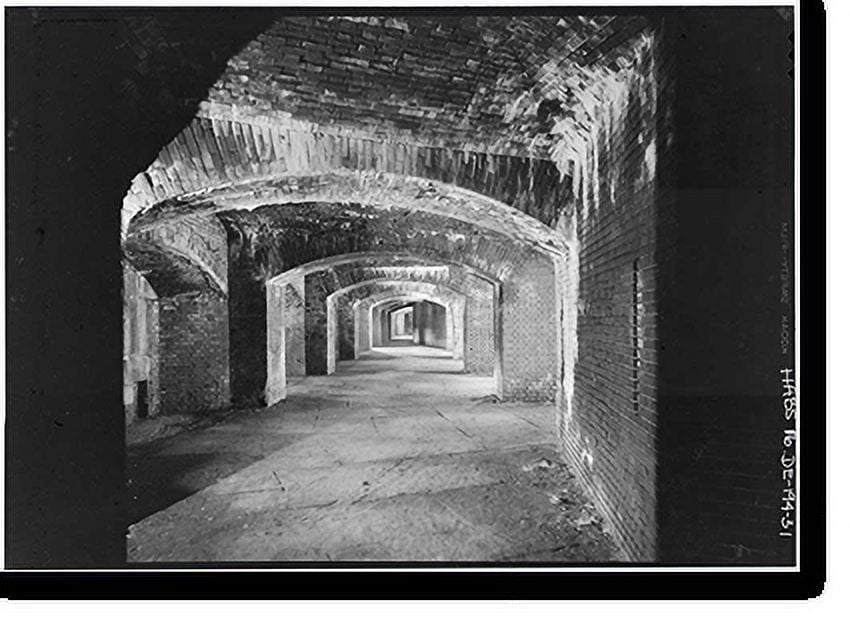 Historic Print, Fort Delaware, Pea Patch Island, Pea Patch Island, New ...