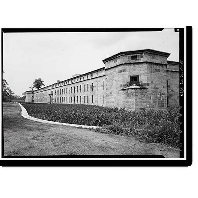 Historic Print, Fort Delaware, Pea Patch Island, Pea Patch Island, New ...