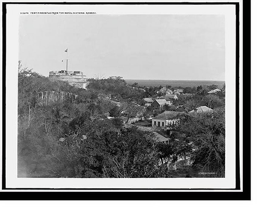 Historic Print, Fort Fincastle from the Royal Victoria [Hotel], Nassau ...