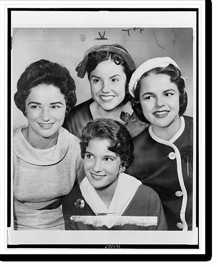 Historic Print, [Four Miss America candidates: Jacque Baker (Miss Iowa ...