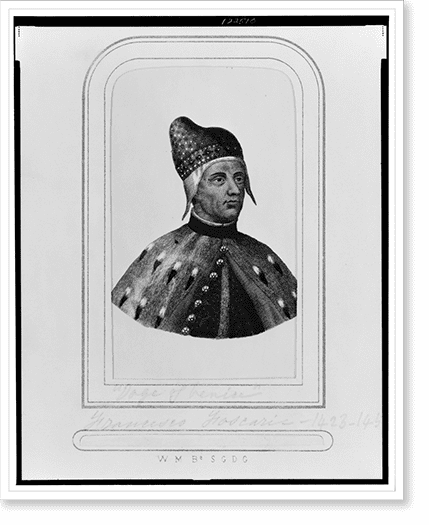 Historic Print, [Francesco Foscari, Doge of Venice, head-and-shoulders ...