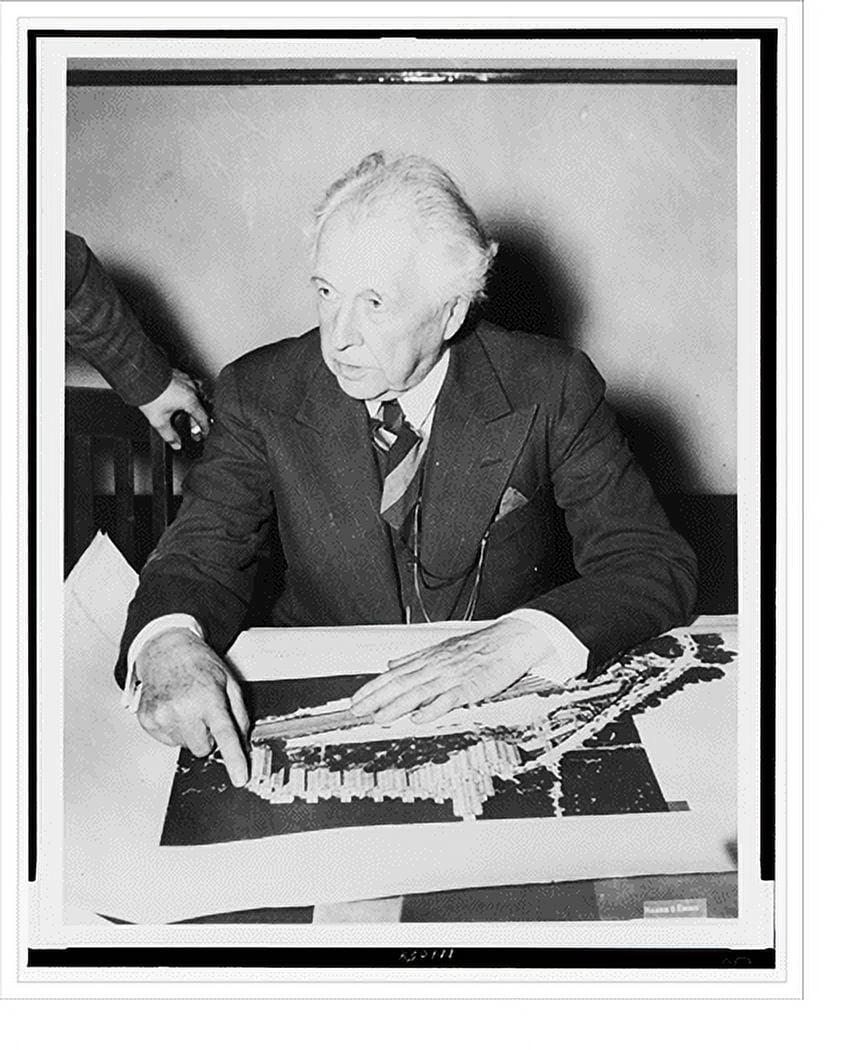 Historic Print, [Frank Lloyd Wright, half-length portrait, seated ...
