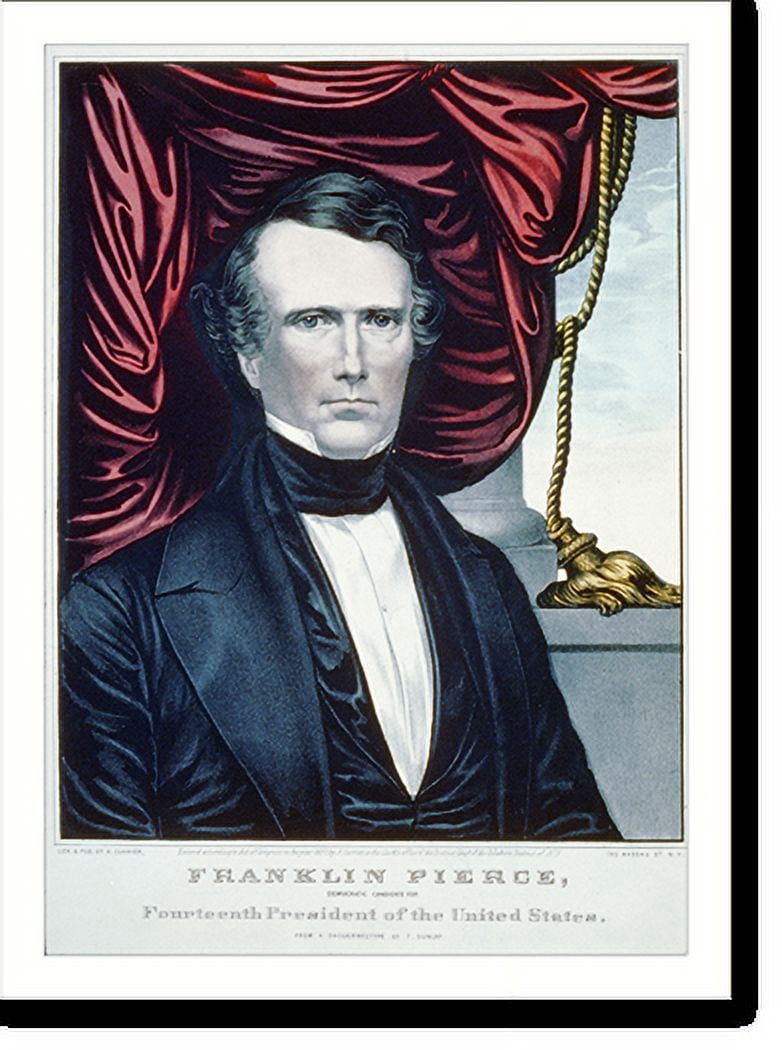 Historic Print, Franklin Pierce: Democratic candidate for fourtheenth ...