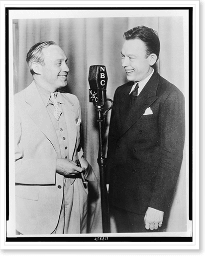 Historic Print, [Fred Allen (right) and Jack Benny, three-quarter ...