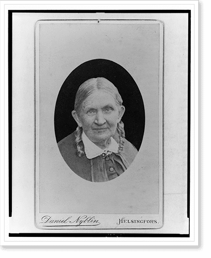 Historic Print, [Fredrika Runeberg, Finnish novelist/poet, head-and ...