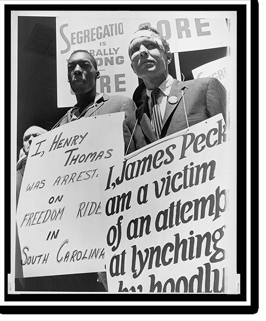 Historic Print, [Freedom riders James Peck, head bandaged, with Henry ...