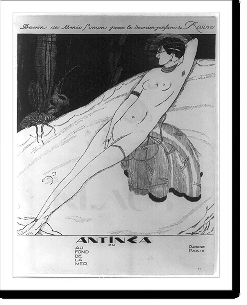 Historic Print, [French perfumes advertisements, with Art Nouveau illus ...
