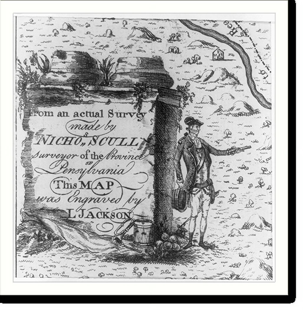 Historic Print, From an actual survey made by Nichos. Scull surveyor of ...