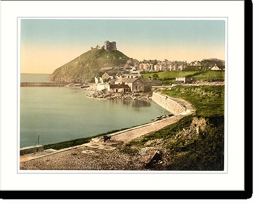 Historic Print, From the parade Criccieth Castle Wales, 16" x 20 ...