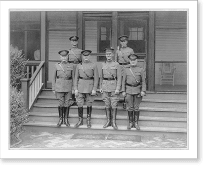 Historic Print, [Front row: Gen. McRae, Gen. John J. Pershing, Gen ...