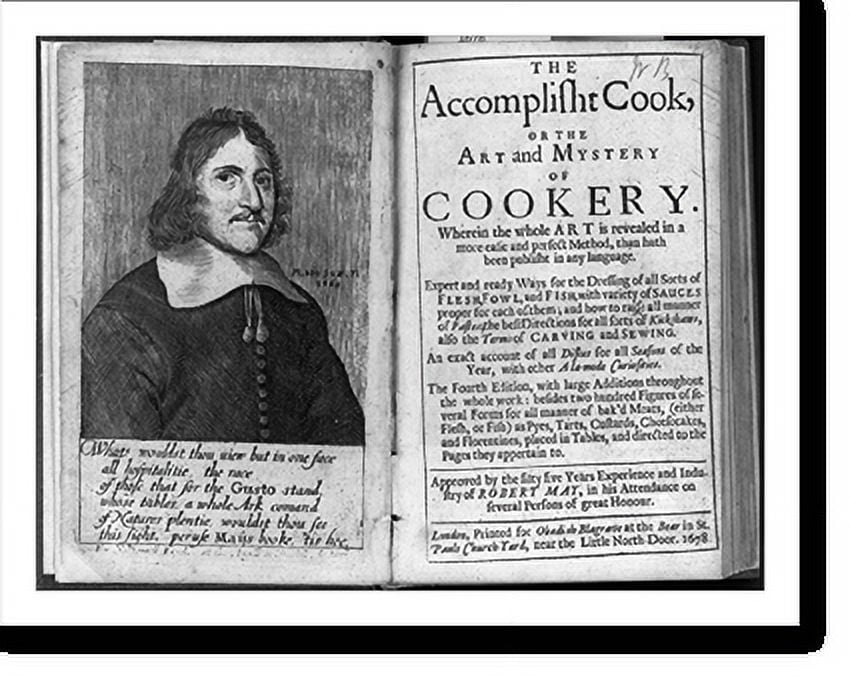 Historic Print, [Frontispiece (portrait) of Robert May and title page ...