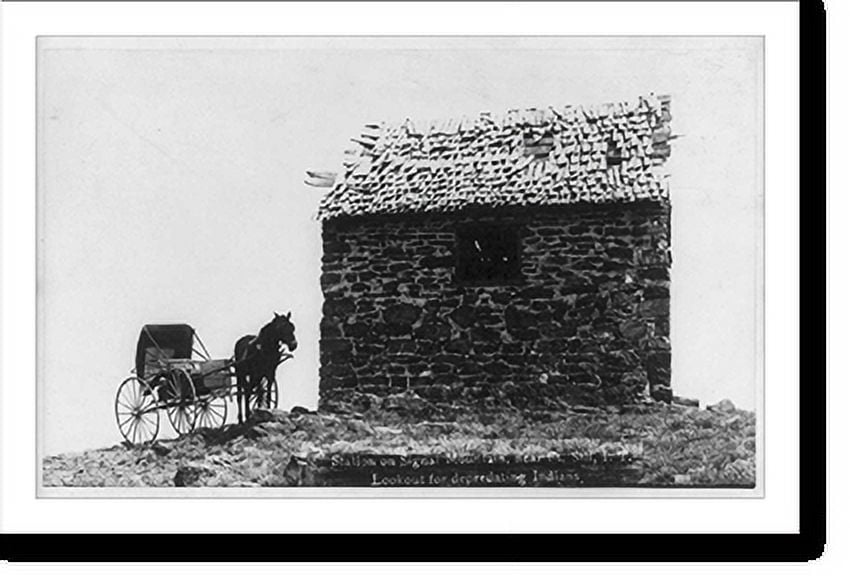 Historic Print, [Ft. Sill, Oklahoma, and vicinity]: Station on Signal ...