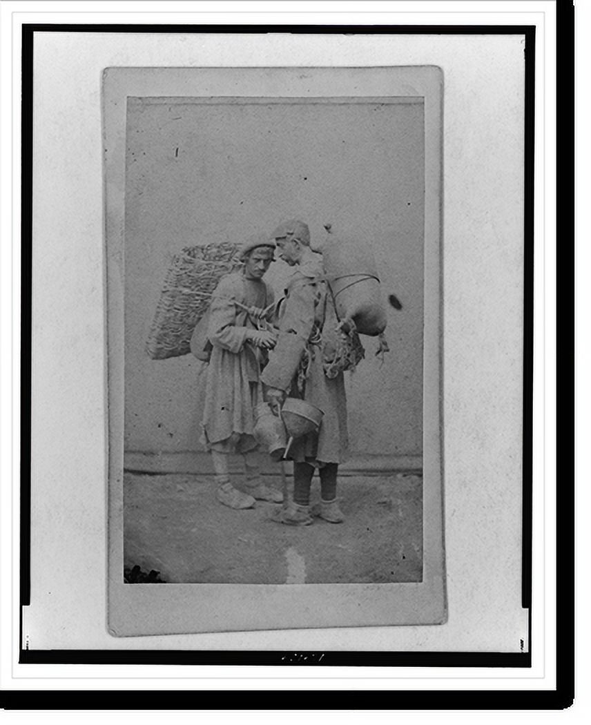 Historic Print, [Full-length portrait of two men, standing, facing each ...