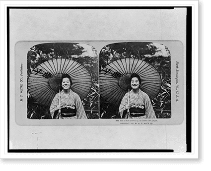 Historic Print, Full of fun and saucy a geisha girl Japan, 16" x 20 ...