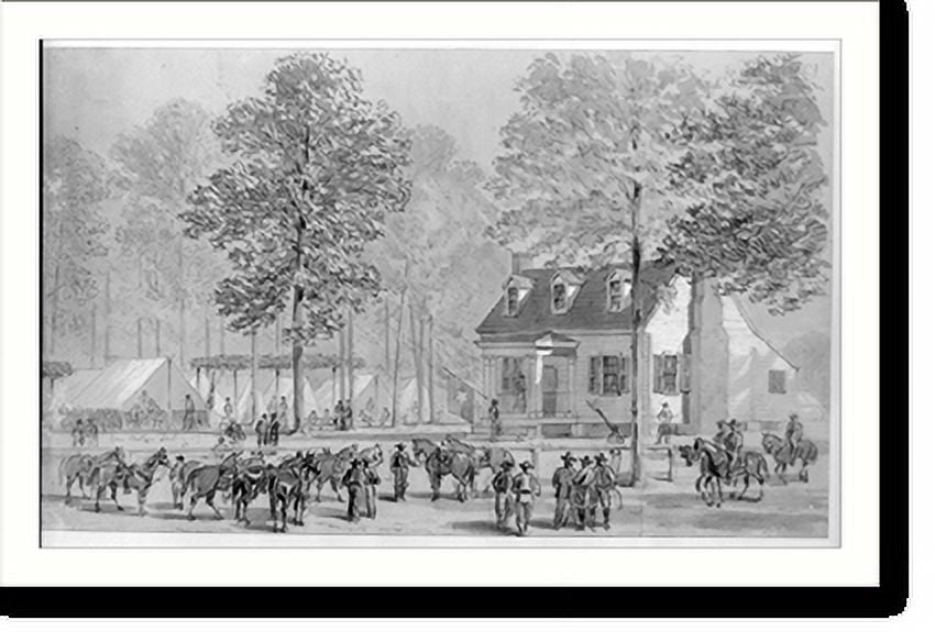 Historic Print, Gen Butlers Head Quarters. Army of the James, 16" x 20 ...