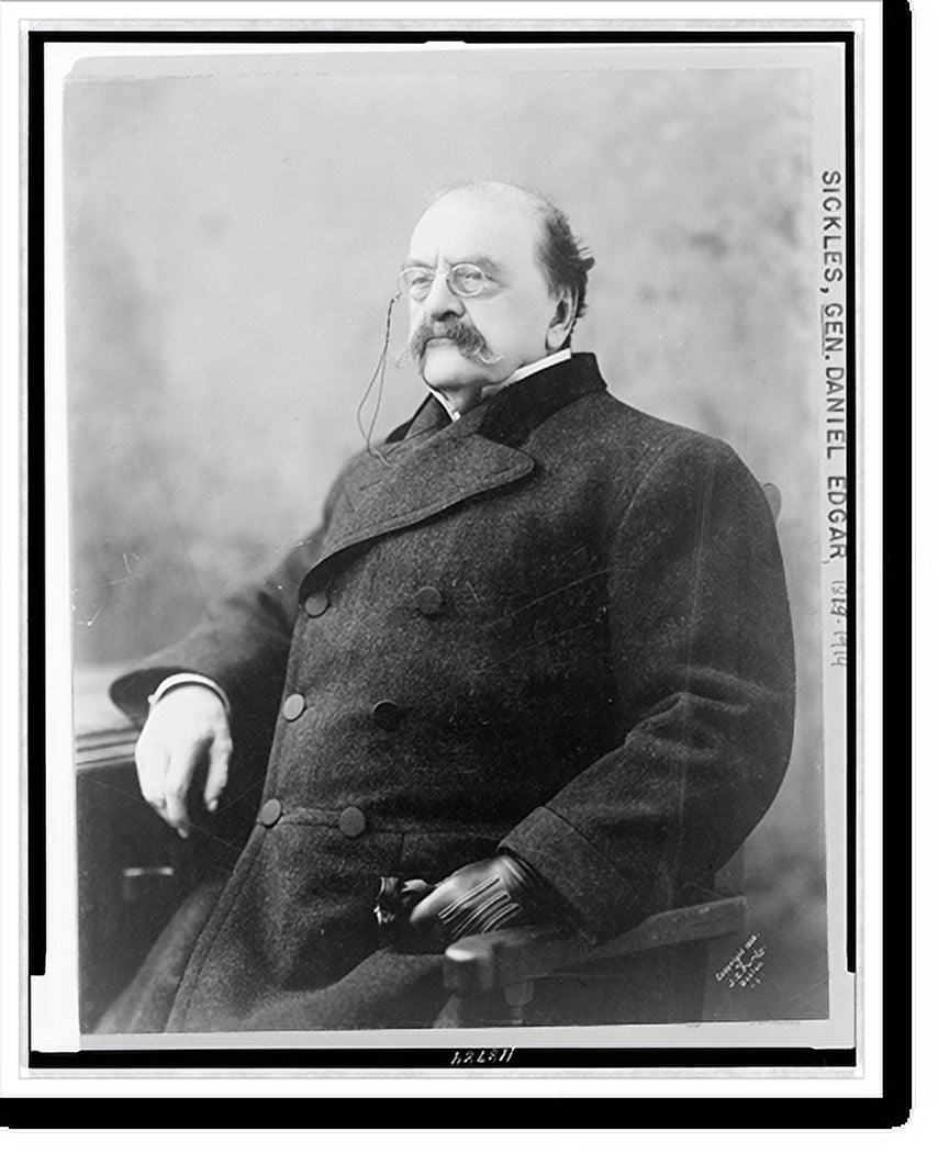 Historic Print, [Gen. Daniel Edgar Sickles, half-length portrait ...