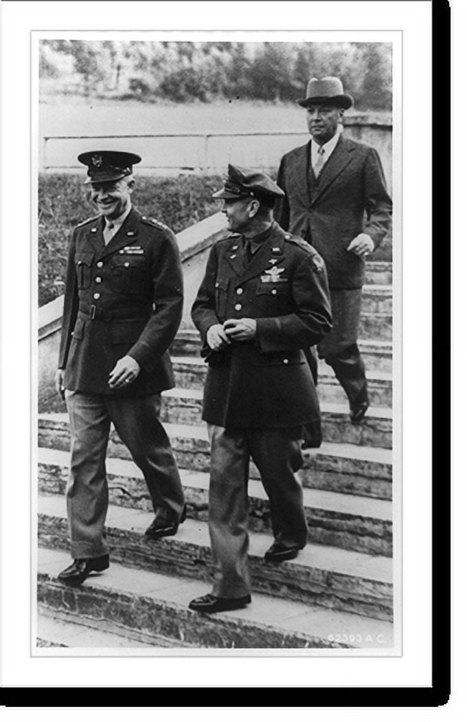 Historic Print, [Gen. Dwight D. Eisenhower and a Brig. Gen. Eaker ...