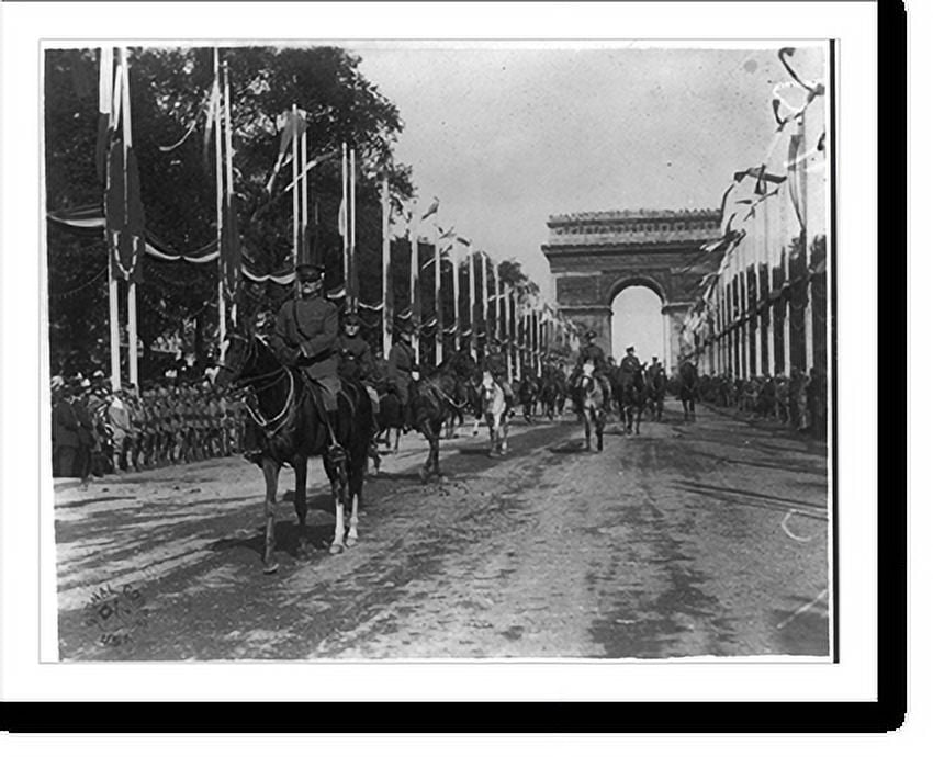 Historic Print, [Gen. John J. Pershing and American soldiers on ...