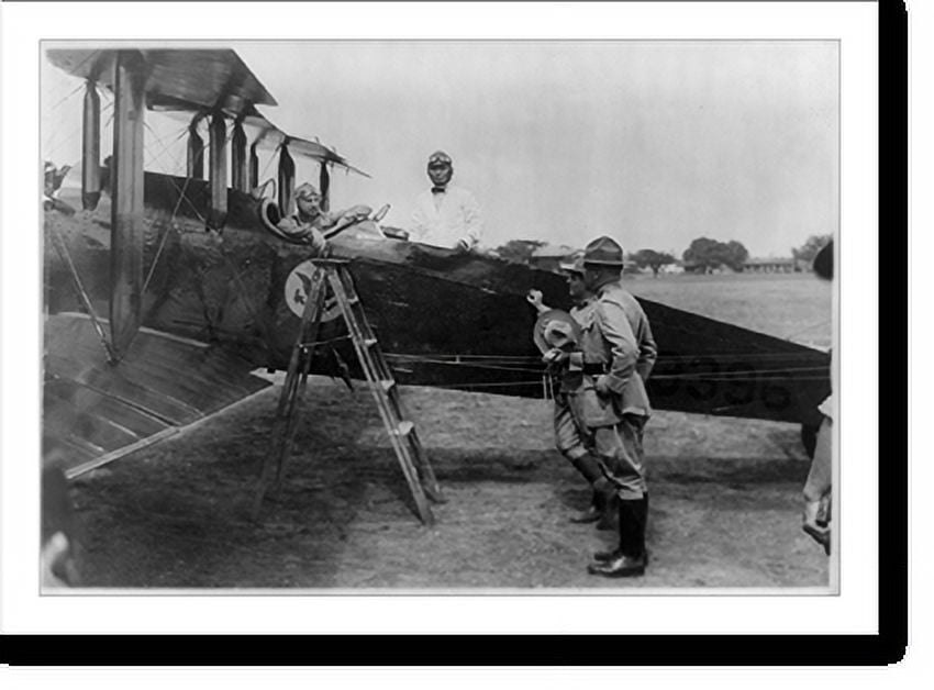 Historic Print, Gen. Mitchell, Gen. Aguinaldo, ready for flight, Camp ...