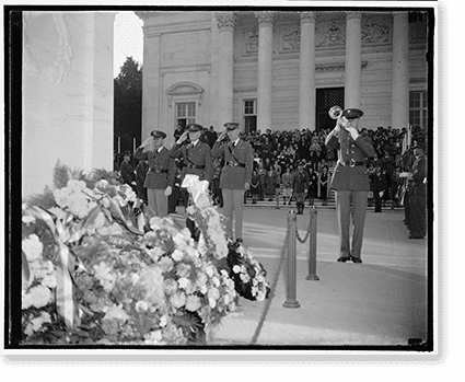 Historic Print, Gen. Pershing pays homage to Unknown Soldier ...
