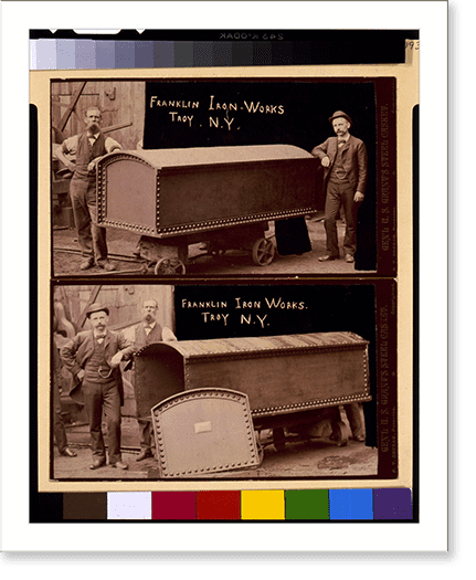 Historic Print, Gen'l U.S. Grant's steel casket - 2, 18" x 24 ...