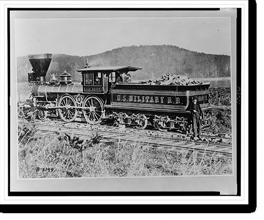 Historic Print, General Haupt", the confiscated Orange and Alexandria ...