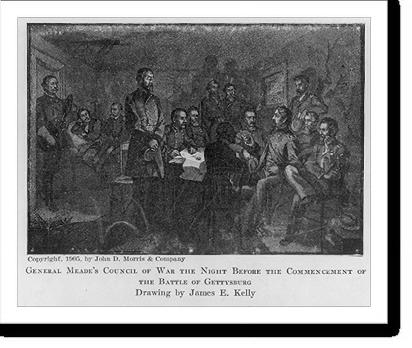 Historic Print, [General Meade's Council of War the night before the ...