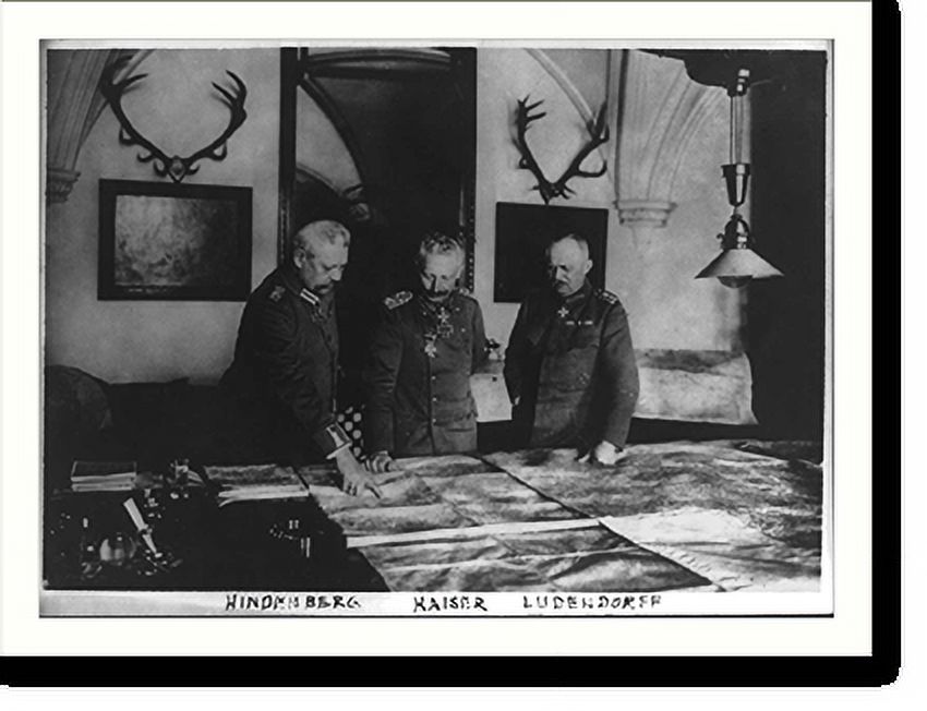 Historic Print, [General Paul von Hindenburg, Kaiser Wilhelm II, and ...