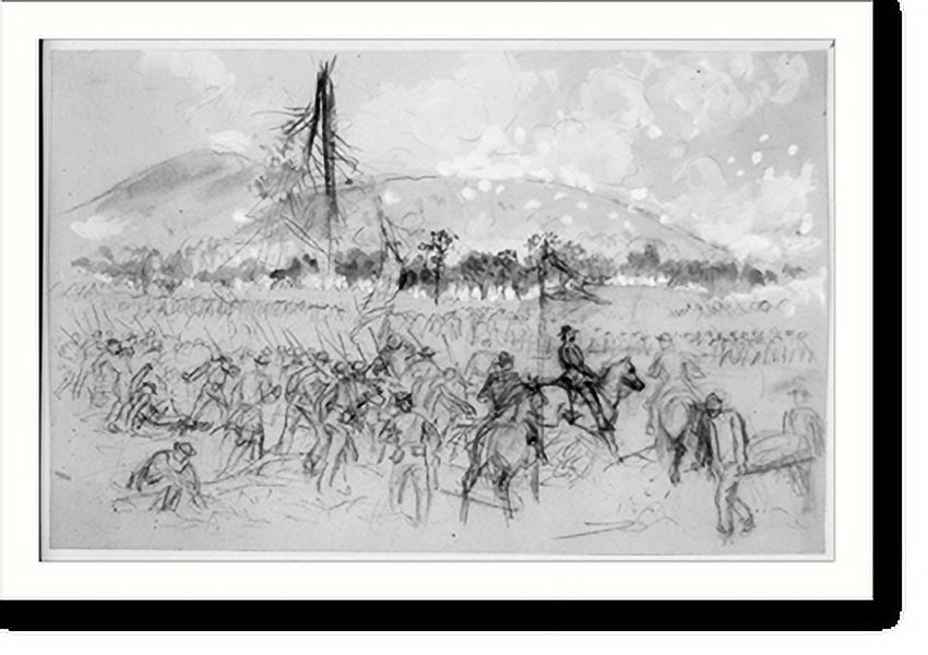 Historic Print, [General Sherman at the Battle of Kennesaw Mountain, Ga ...