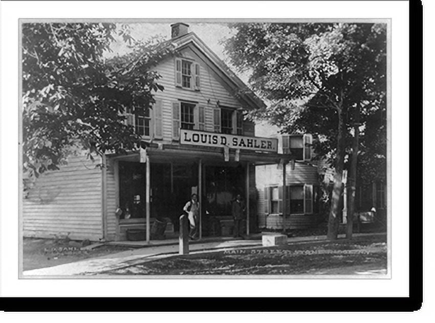 Historic Print, General store of Louis D. Sahler, Main Street, Stone ...