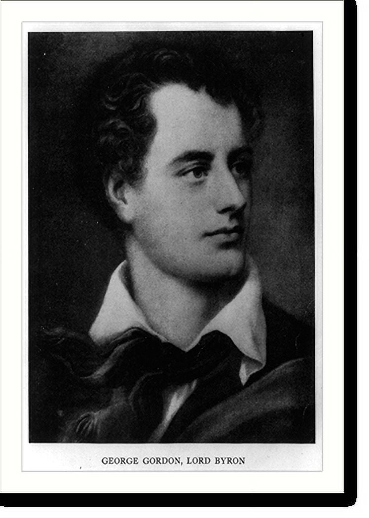 Historic Print, George Gordon, Lord Byron, 16" x 20" - Walmart.com