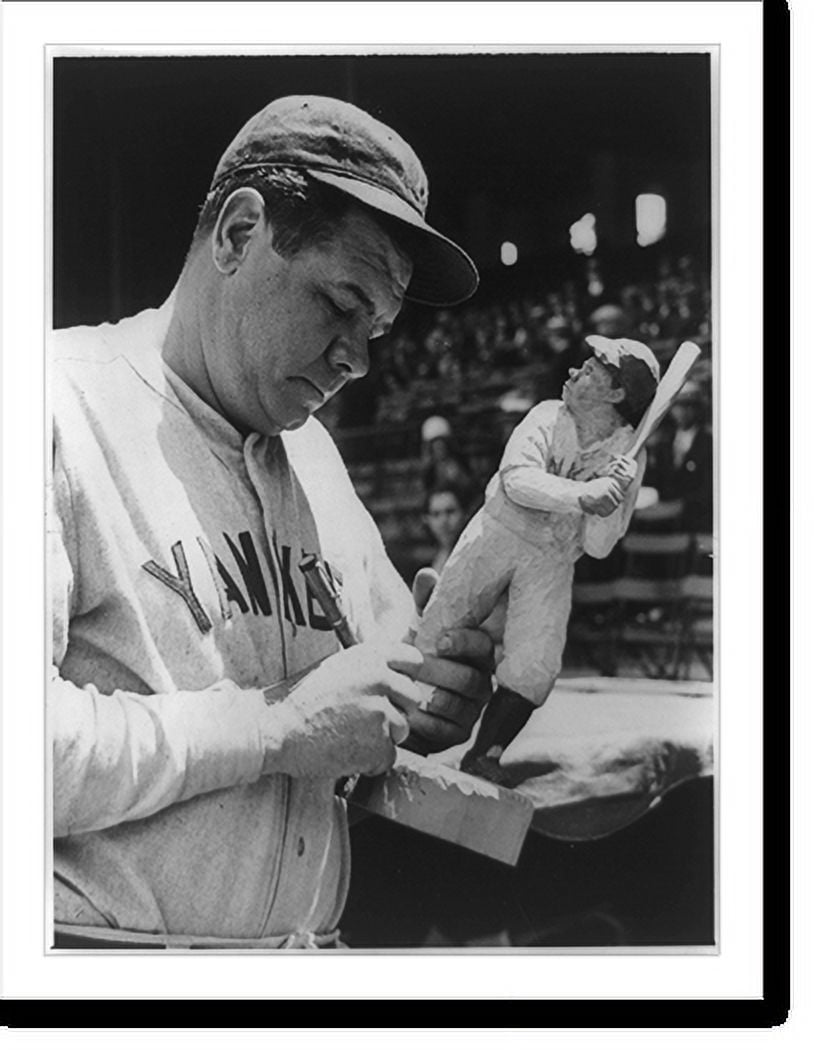 Historic Print, [George Herman Ruth, half-length portrait, standing ...