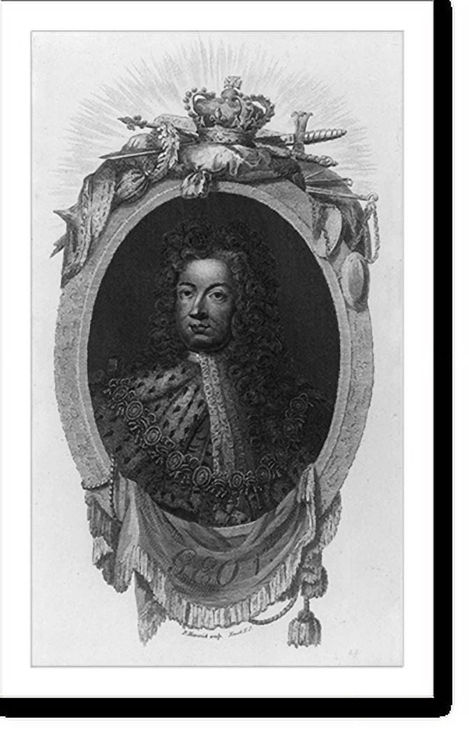 Historic Print, George I, King of Great Britain, 1660-1727, 18" x 24 ...