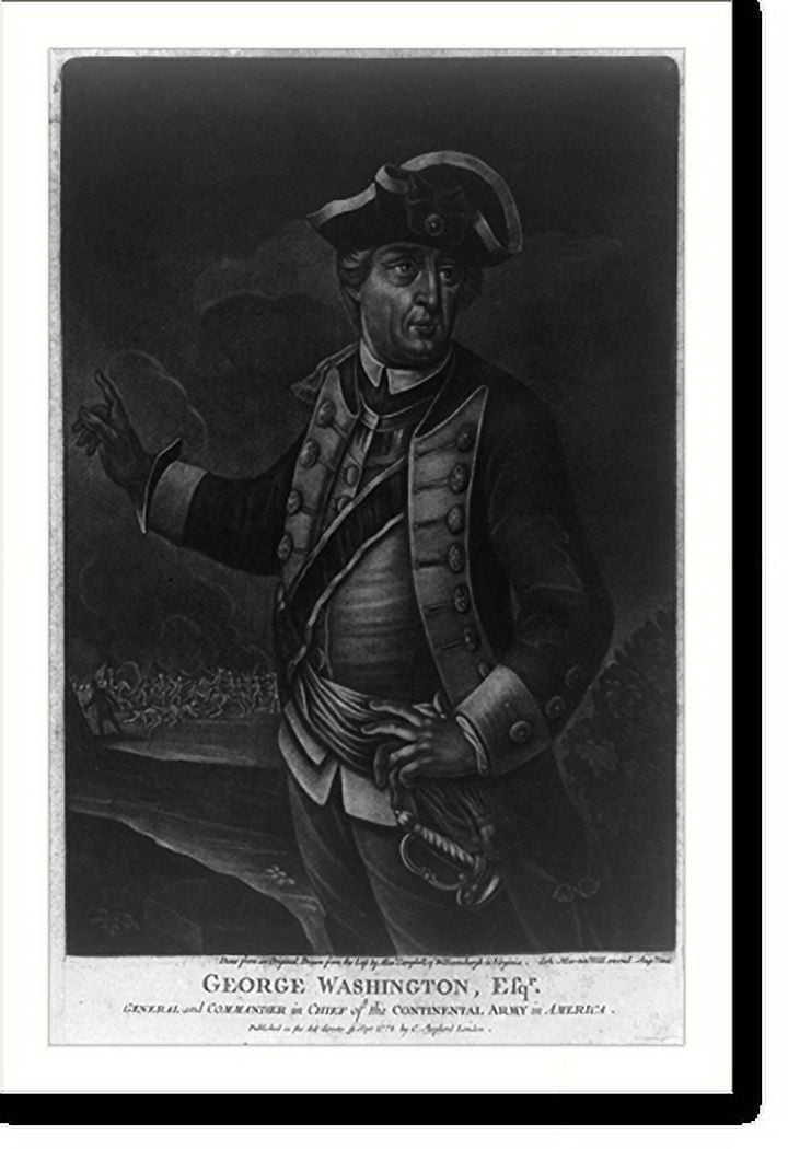 Historic Print, George Washington, Esq'r. - general and commander in ...