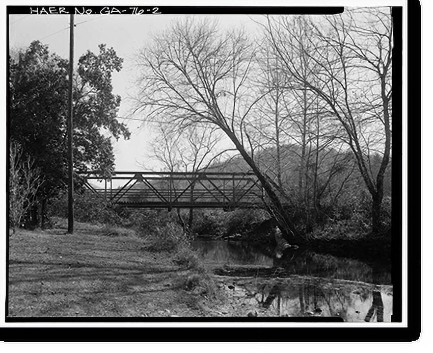 Historic Print, Georgia DOT Bridge No. 111/01010/00186N, Spanning ...