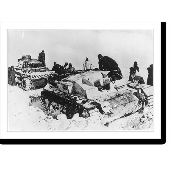 Historic Print, [German army in Russia, April 1942: two tanks and crews ...