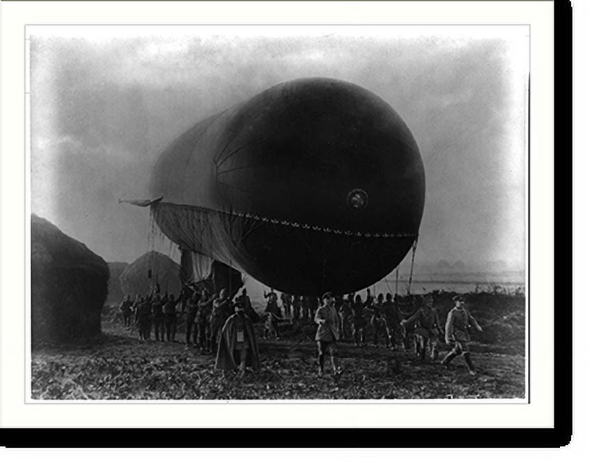 Historic Print, German observation balloon, 1st World War, 16" x 20 ...