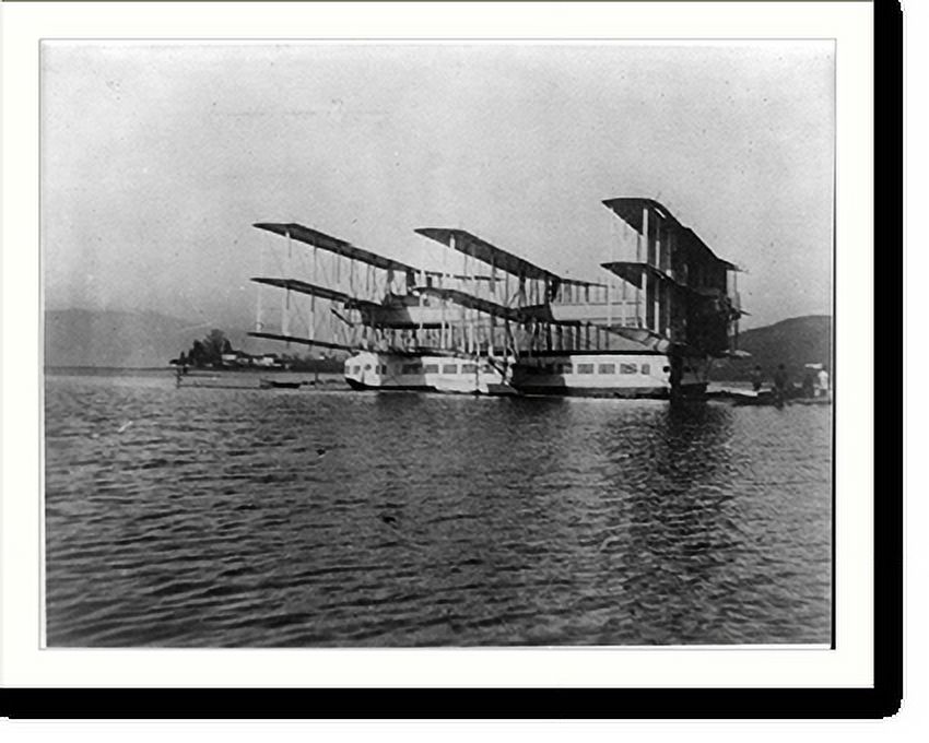 Historic Print, [Giant Caproni seaplane, with eight Liberty 400-hp ...