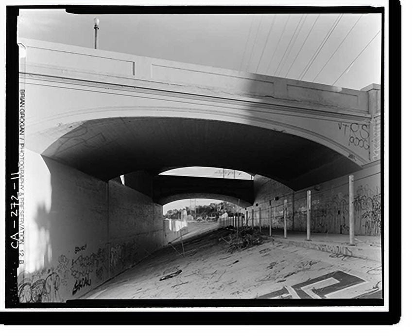 Historic Print, Glendale-Hyperion Viaduct, Spanning Golden State ...