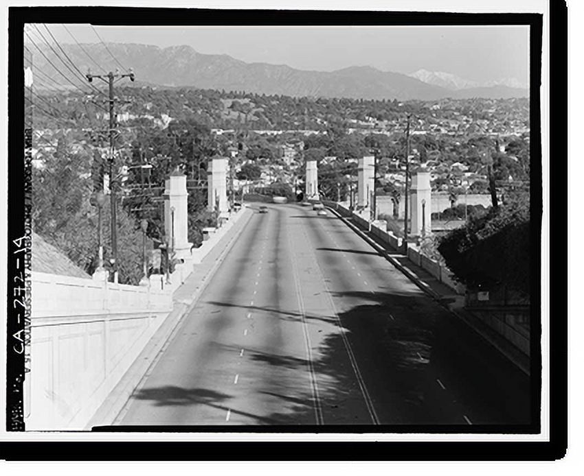 Historic Print, Glendale-Hyperion Viaduct, Spanning Golden State ...