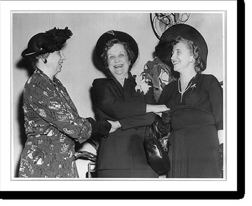 Historic Print, Good-bye Mrs. Mesta! Mrs. Perle Mesta receiving a ...